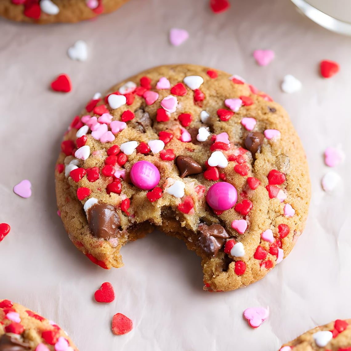 Valentine Sprinkle M&M Cookies Printable Download Guide - Etsy