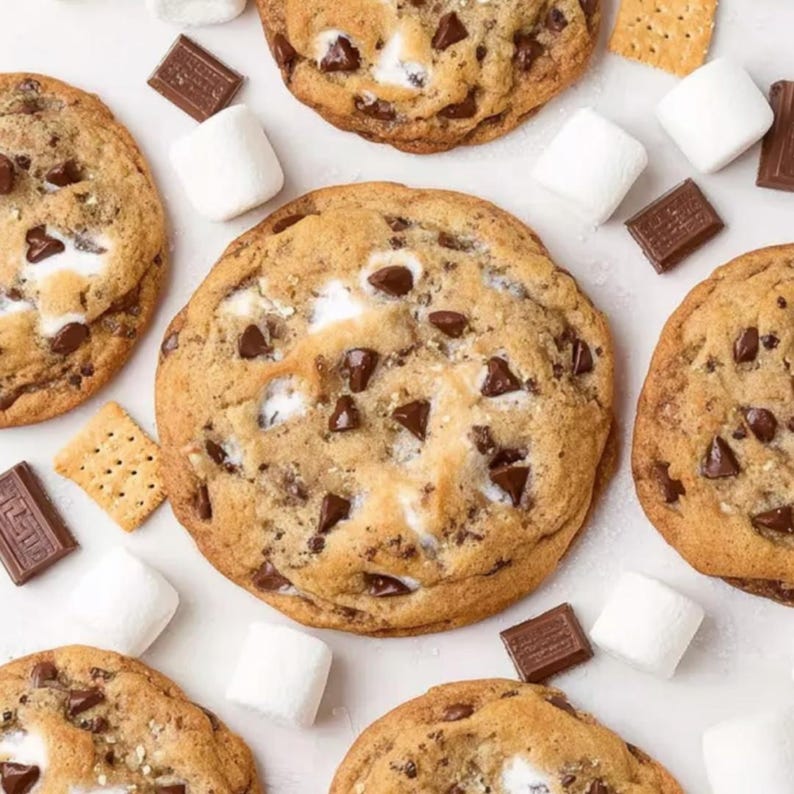 S’mores Cookies Recipe: Easy Printable PDF for Family Baking - Etsy