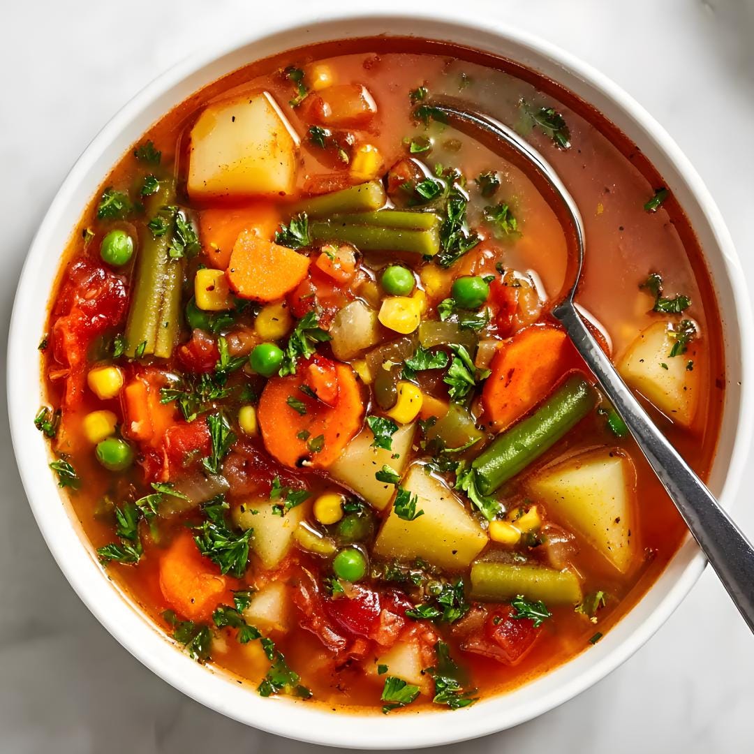 Easy Vegetable Soup Digital Printable PDF Download Family Meal Guide - Etsy