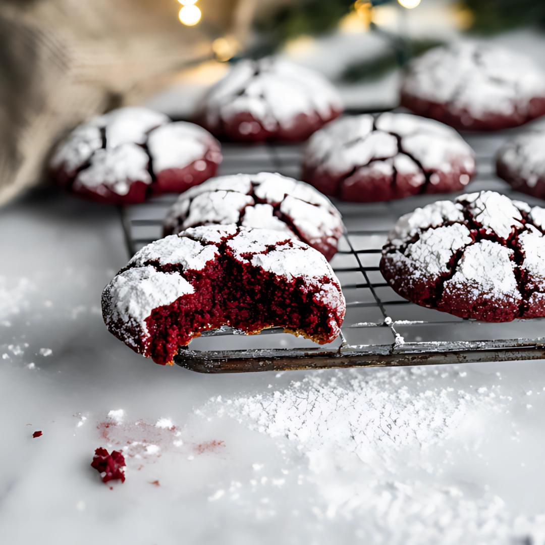 Homemade Red Velvet Christmas Crinkle Cookies Recipe – Easy & Delicious ...