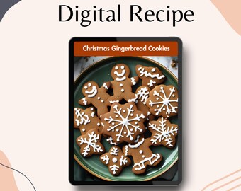 Gingerbread Thumbprint Cookies Recipe PDF Festive Holiday Treat Easy ...