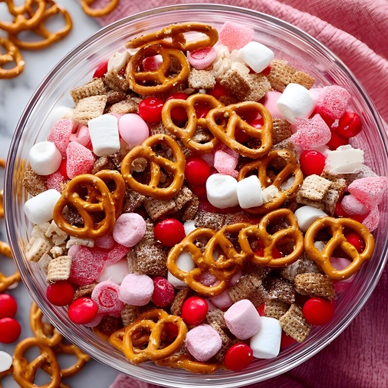 Five Minute Valentines Snack Mix Printable PDF Recipe Download - Etsy