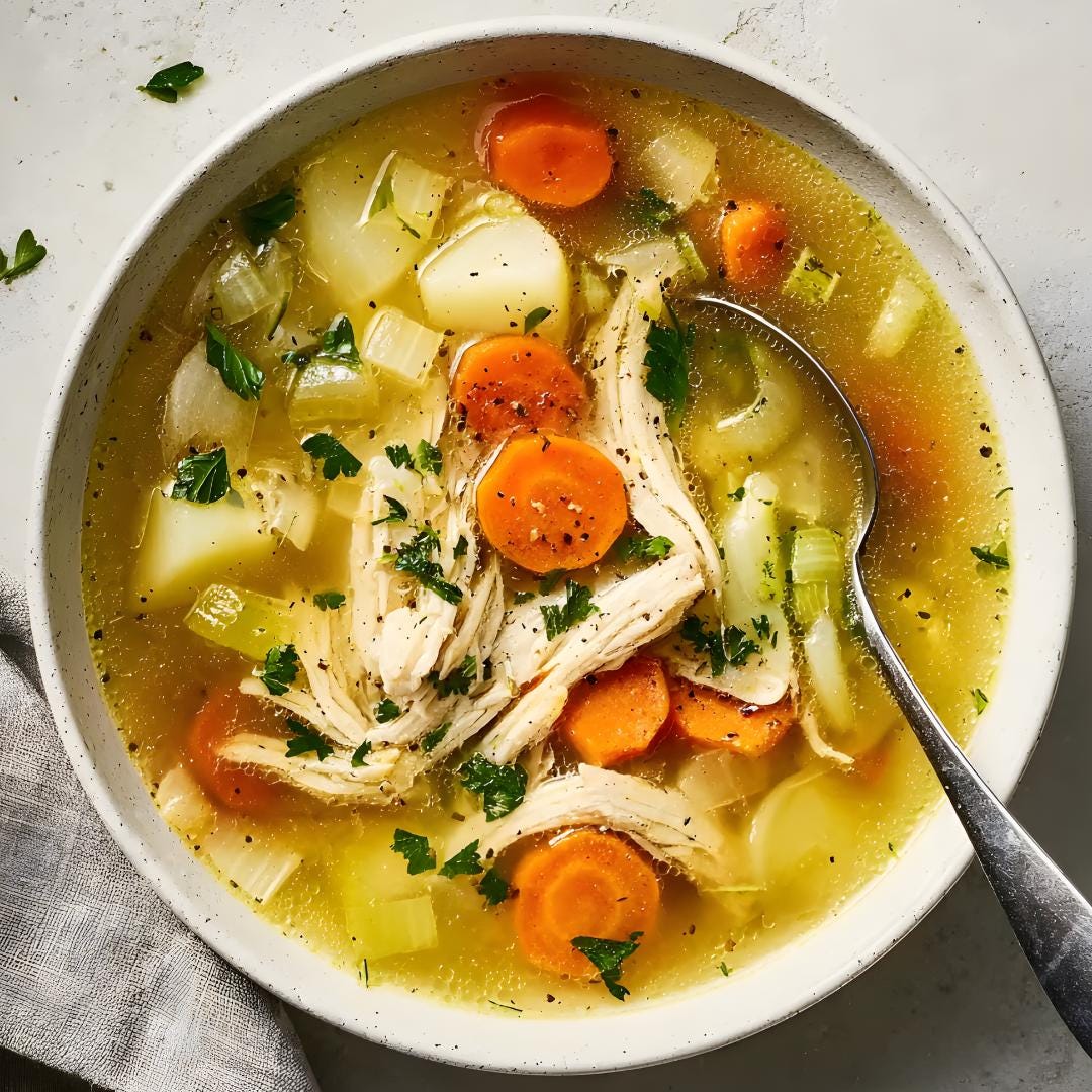 Chicken Soup Recipe Digital PDF Printable Easy Family Meal Instant ...