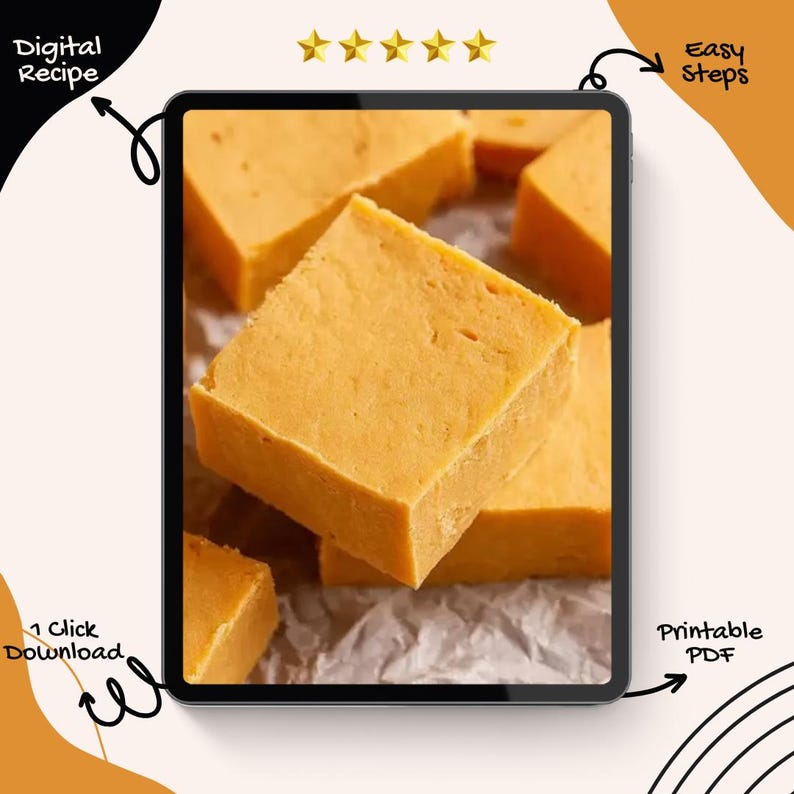 Pumpkin Fudge Recipe: Easy Printable PDF Dessert - Etsy