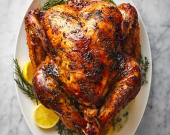 Herb Crusted Turkey Recipe PDF – Thanksgiving Dinner Digital Download ...