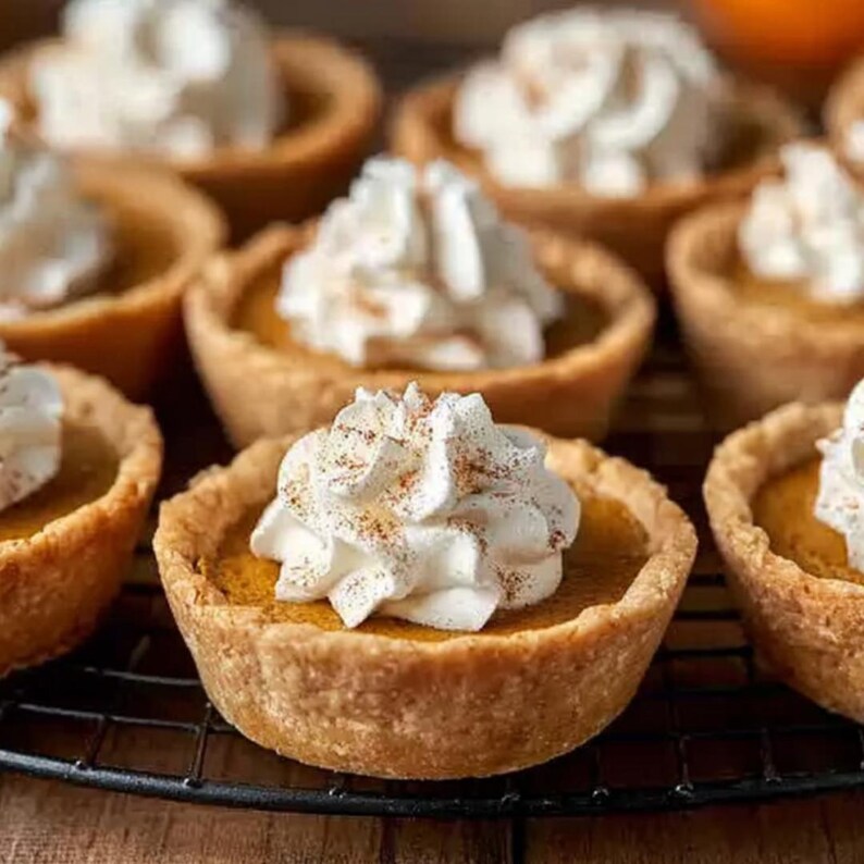 Mini Pumpkin Pie Cups Recipe: Printable PDF (digital Download) - Etsy