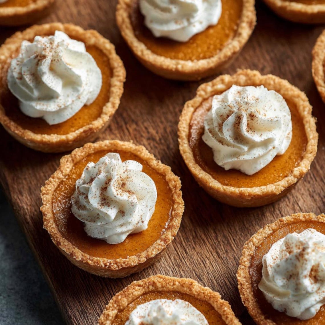 Mini Pumpkin Pie Cups Recipe: Printable PDF (digital Download) - Etsy