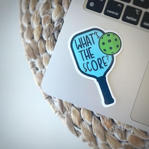 Pickleball Sticker - What's the Score - Etsy
