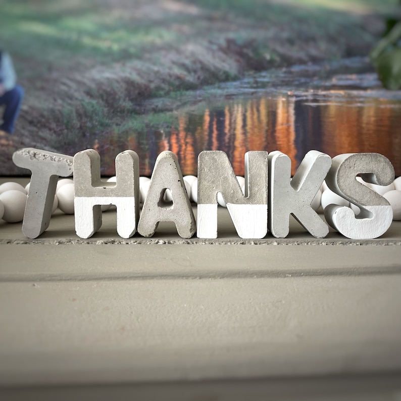 Cement Letters - Concrete Letters - Industrial Decor - Scandinavian ...