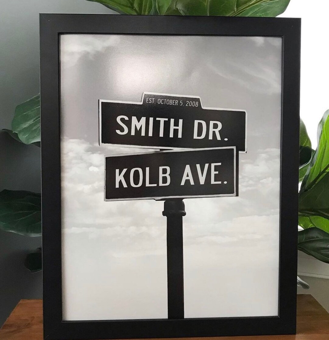 Intersection Love Road Sign Wedding Anniversary Couples Photography ...