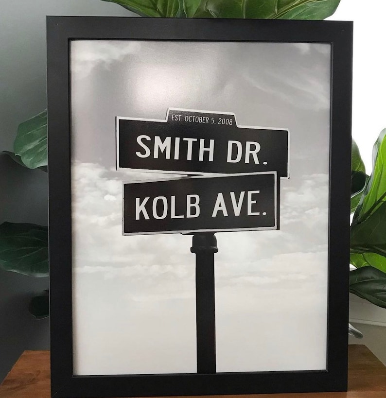 Intersection Love Road Sign Wedding Anniversary Couples Photography ...