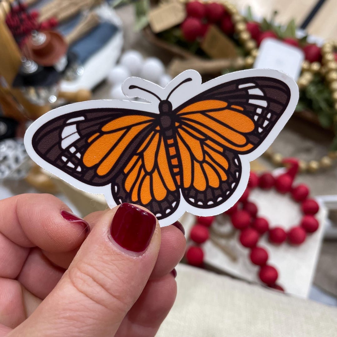Monarch Butterfly Sticker - Etsy