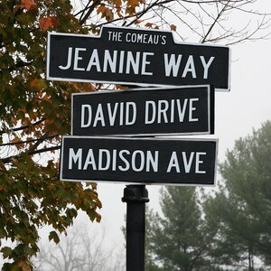 Wedding Intersection Love Road Sign Wedding Anniversary Couples ...