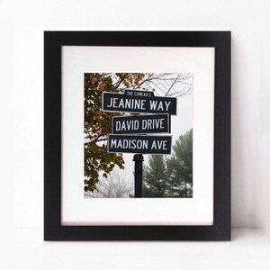 Wedding Intersection Love Road Sign Wedding Anniversary Couples ...