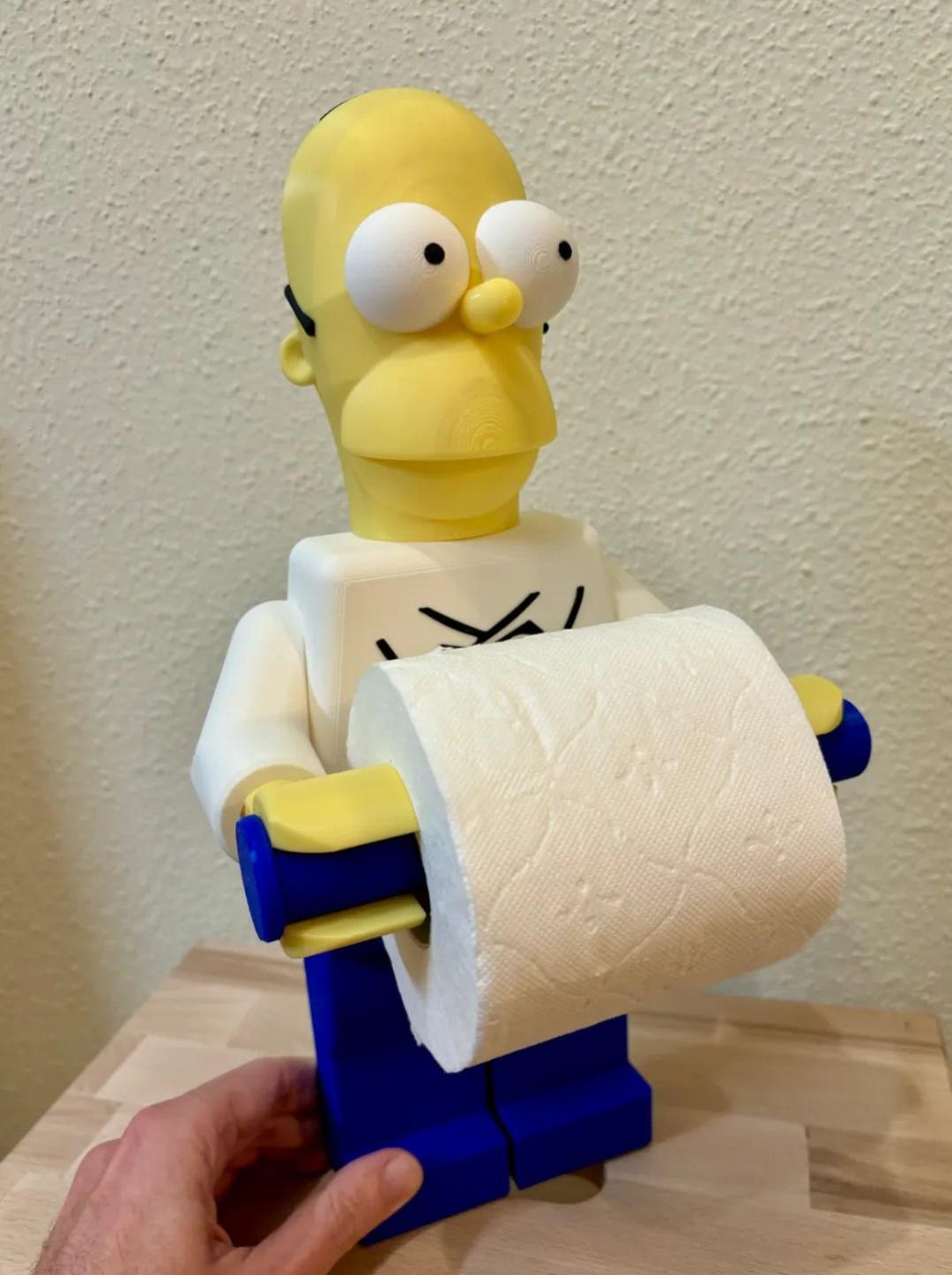 LEGO Style Homer Simpson Toilet Paper Holder Custom Printed 3D - Etsy
