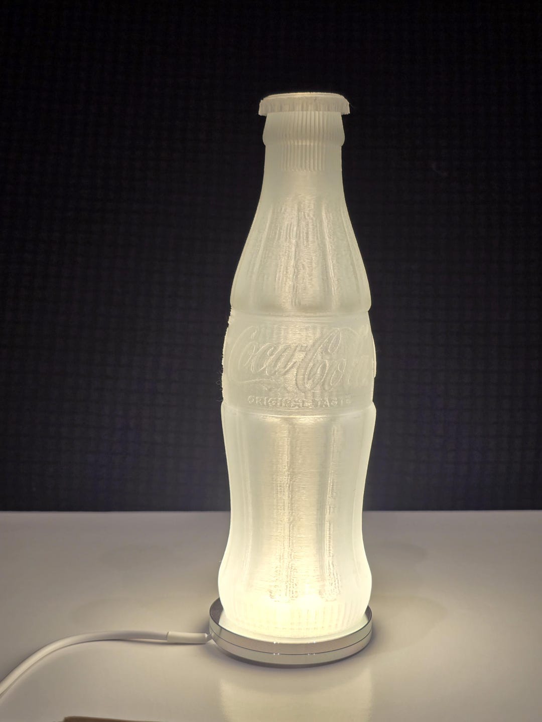 COKE Bottle 3D Printed With LED Light Included - Etsy