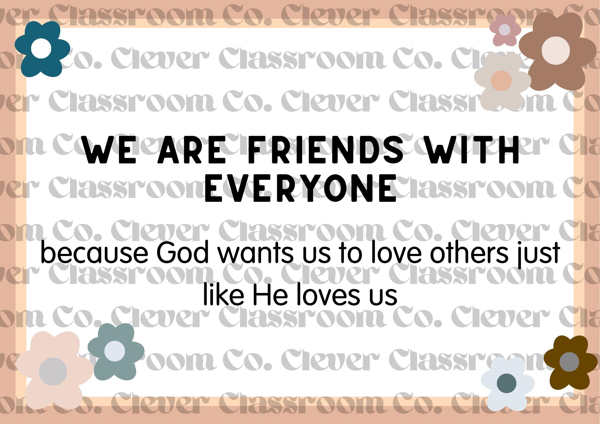 Editable Christian Classroom Rules_teacherresources - Etsy