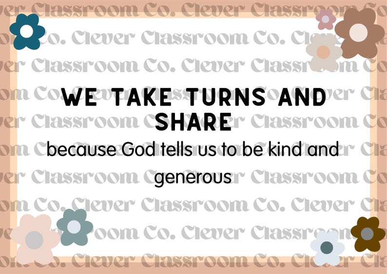 Editable Christian Classroom Rules_teacherresources - Etsy