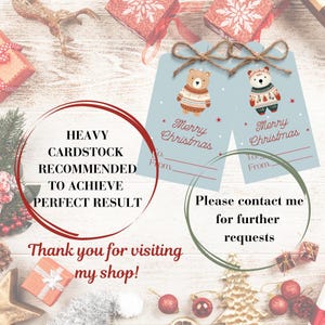 Christmas Gift Tags, Nordic Gift Tags, Diy Printable Gift Tags ...