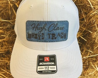 High Class White Trash Hat - Etsy