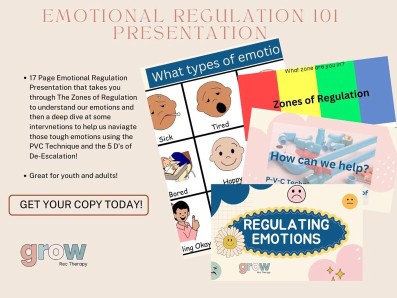 Emotional Regulation Presentation 101 - Etsy