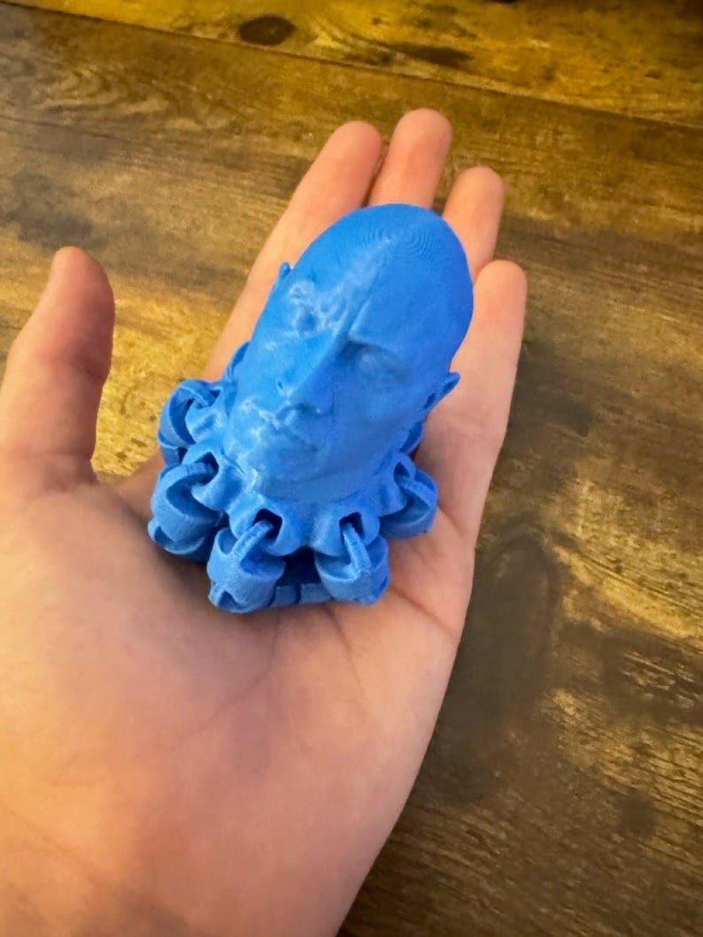 Rocktopus Fidget Toy 3d Print Dwayne the Rock Johnson - Etsy