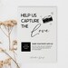 Help Us Capture the Love Digital Template - Editable Wedding Hashtag ...