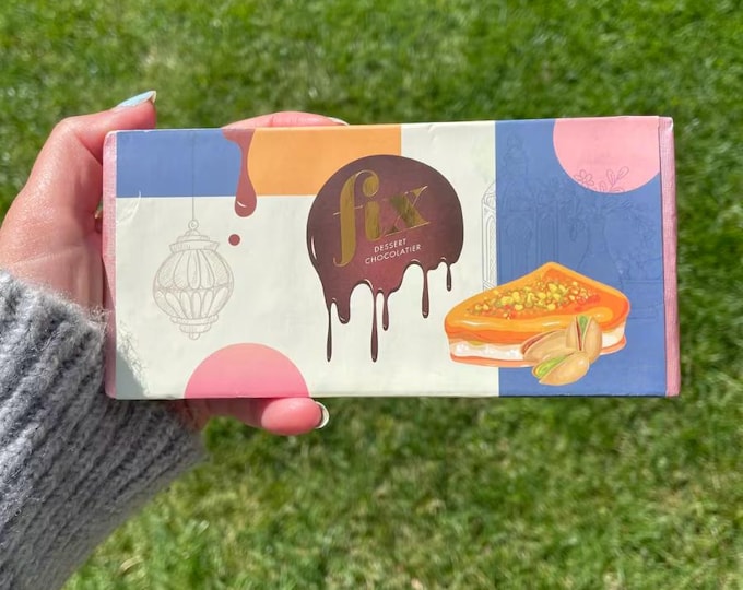 Authentic Dubai Chocolate Fix Dessert Chocolatier, 1 Bar - Etsy