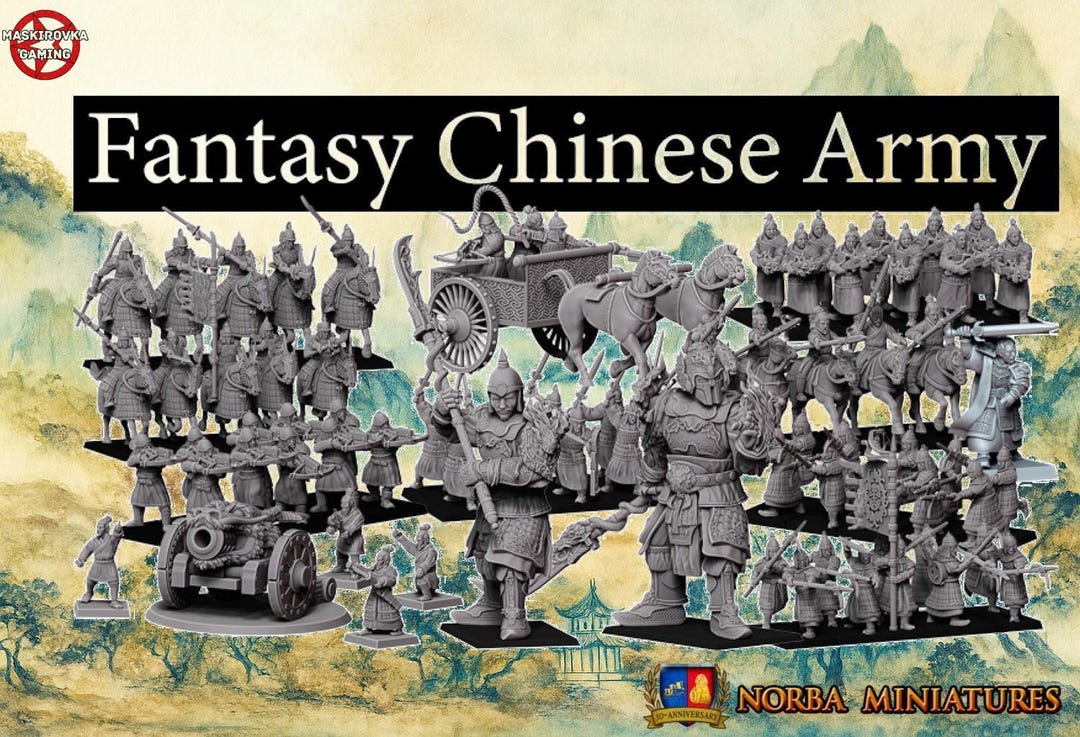 Fantasy Chinese Army - 28mm Cathay Warriors for Fantasy Old World ...
