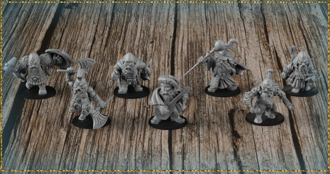 Dwarf Player Character PC Miniature for RPG, Dnd, 5e, Pathfinder, All ...