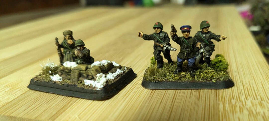 Pre-painted 15mm Soviet Red Army Miniatures Set – Detailed WW2 Infantry ...