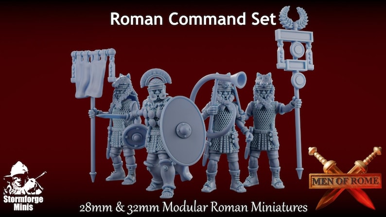Roman Legion Miniatures - Legionaries, Archers & Auxiliaries for Hail ...