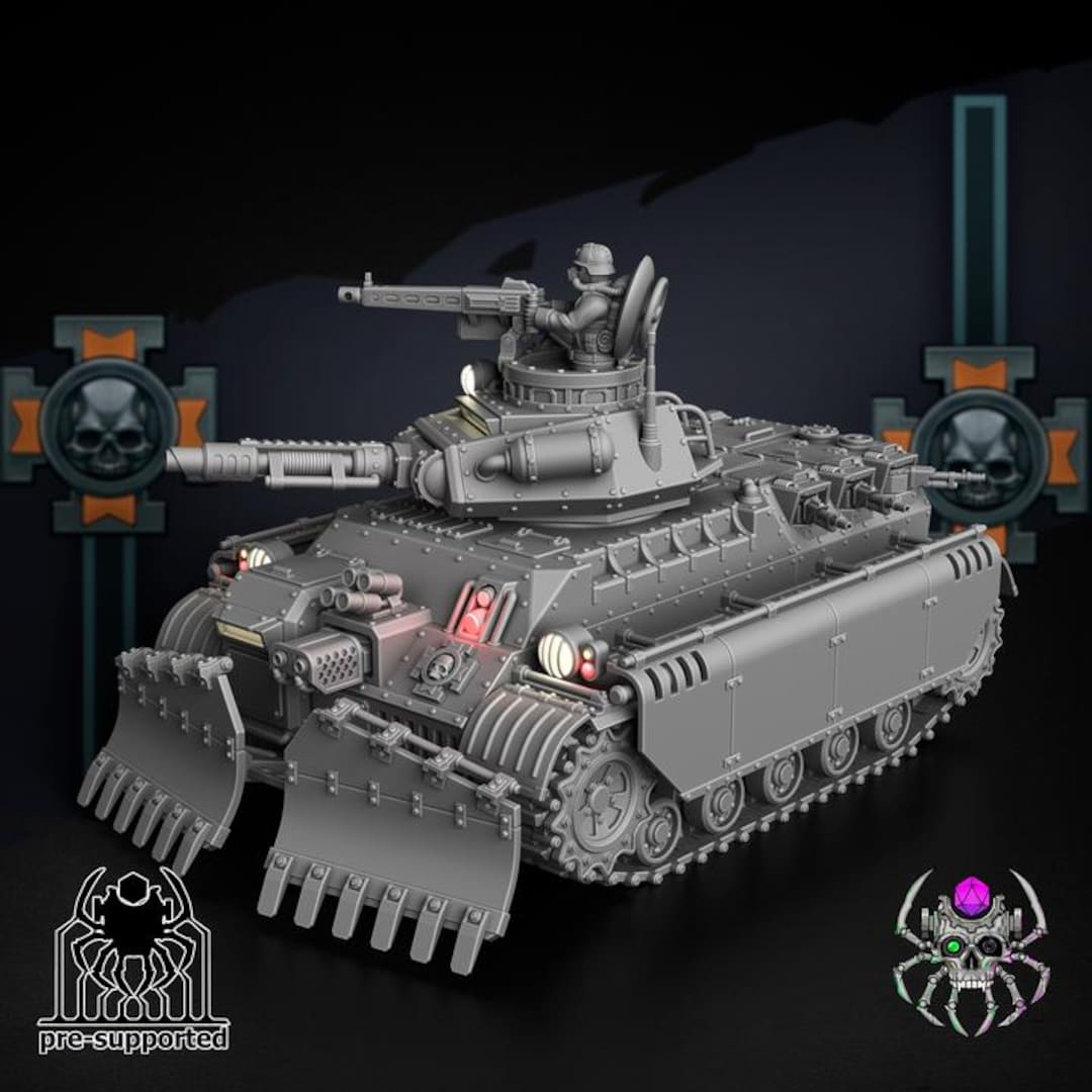 Ash Korps Chimeric Tank - Imperial Space Guards Vehicle for Grimdark ...