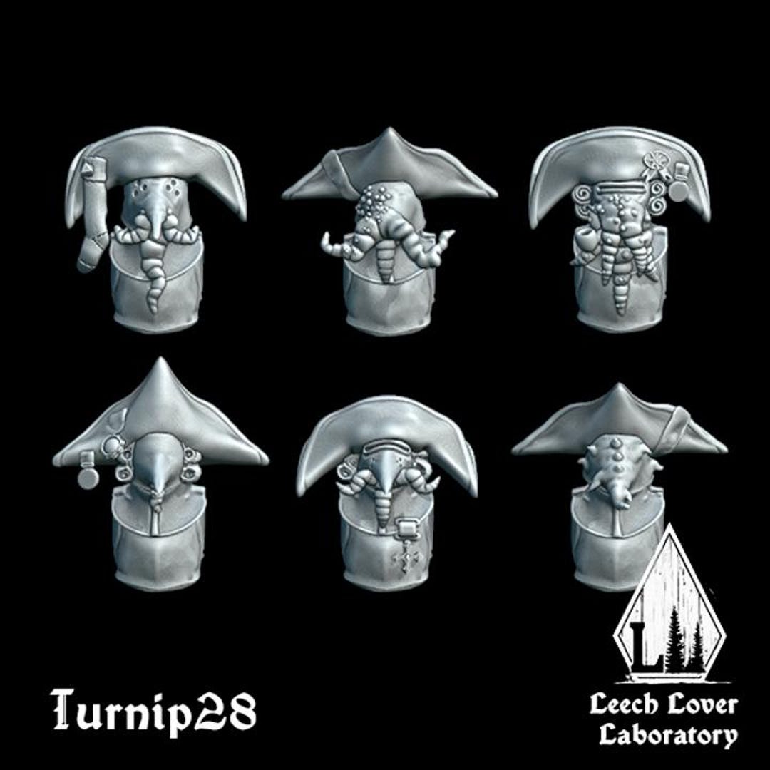 Turnip28 Grognard Torsos for Conversion & Kitbash, Set of 6 for ...