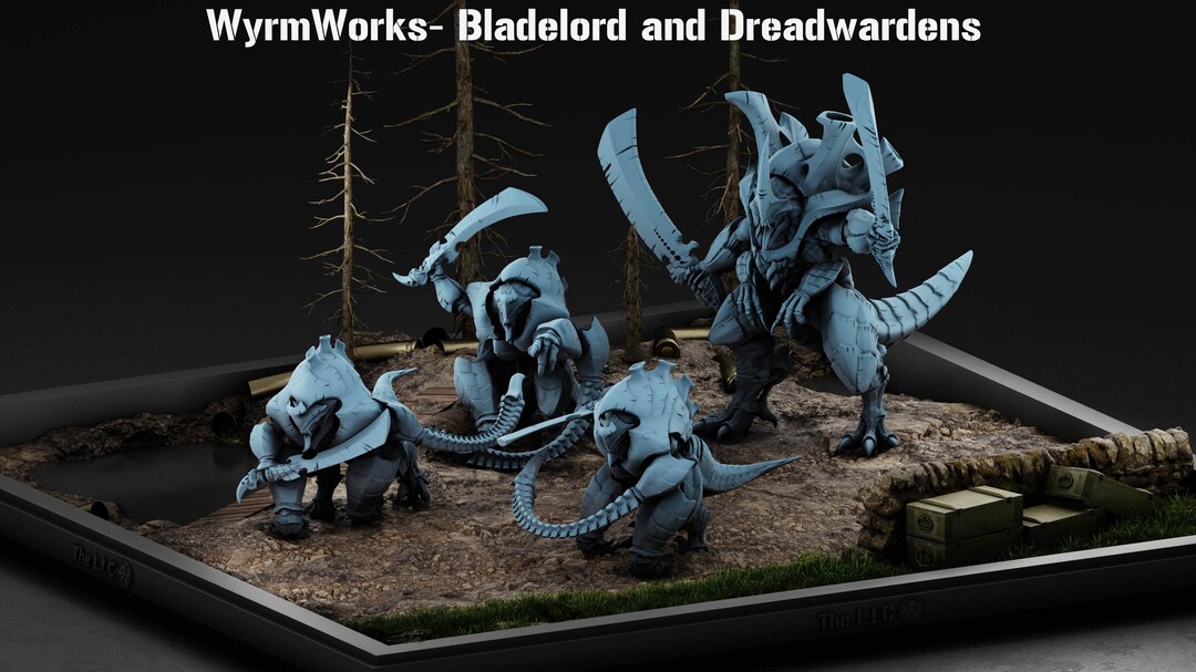 Alien Hives Bladelord - Space Bugs Tyrant and Guards for Grimdark ...