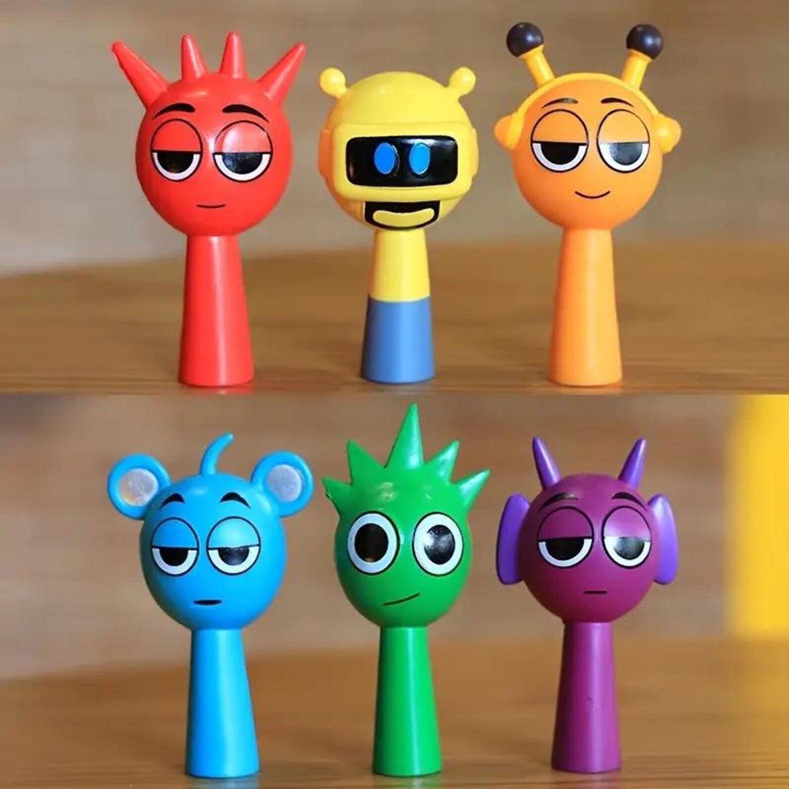 24pcs Art Deco PVC Anime Figurines Set - Collectible Rhythm Box Statues ...