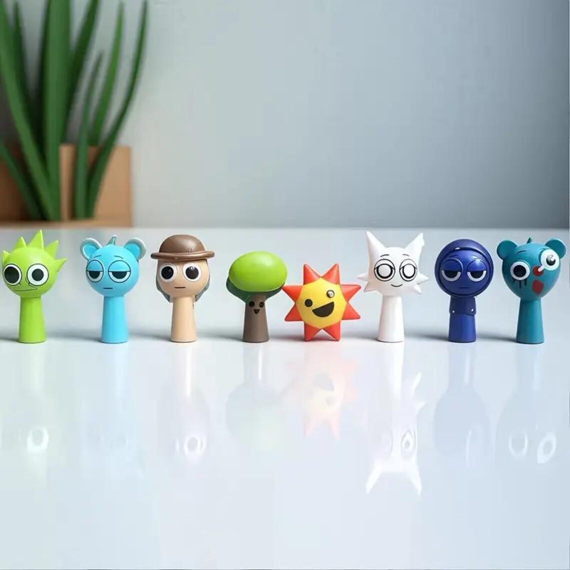 24pcs Art Deco PVC Anime Figurines Set - Collectible Rhythm Box Statues ...