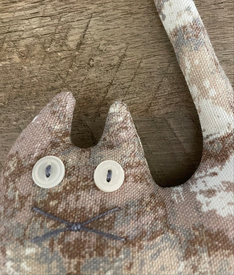 Itty Bitty Chubby Kitty Cat Doll - Blue and Gray Marble Pattern - Etsy