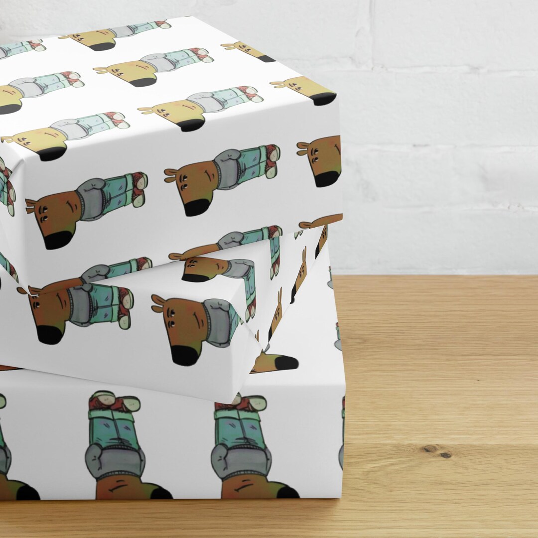 Just A Chill Guy Wrapping Paper Present Wrapping Gifting Wrapping Paper ...