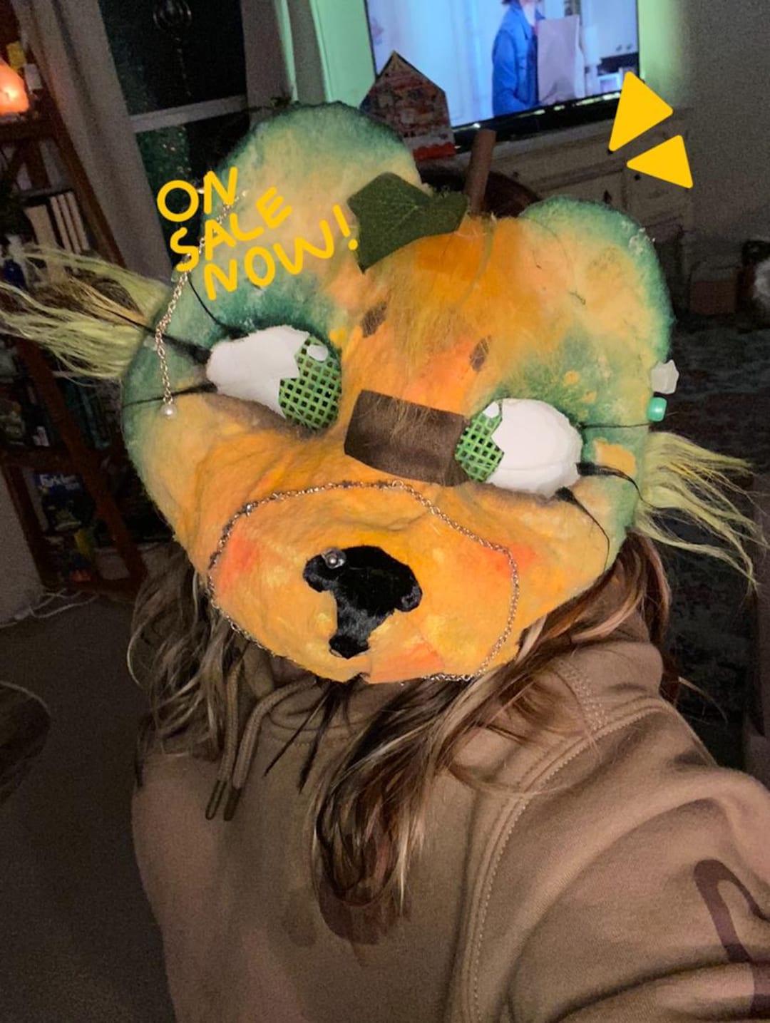 Lemon Lime the Lion! Therian Mask Costume Fur Furry Taxidermy Fur Suit ...