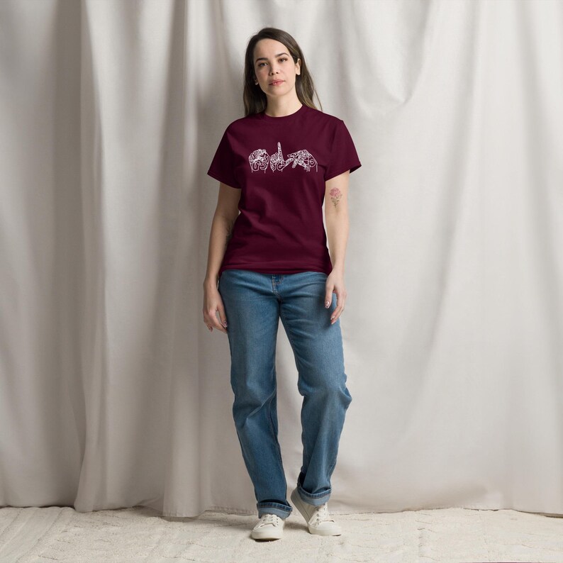 SLP in ASL T-shirt: Abstract Hands, Speech Language Pathologist - Etsy