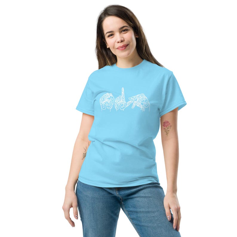 SLP in ASL T-shirt: Abstract Hands, Speech Language Pathologist - Etsy