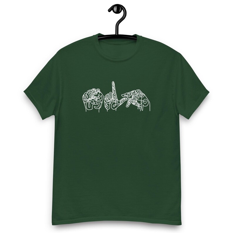 SLP in ASL T-shirt: Abstract Hands, Speech Language Pathologist - Etsy
