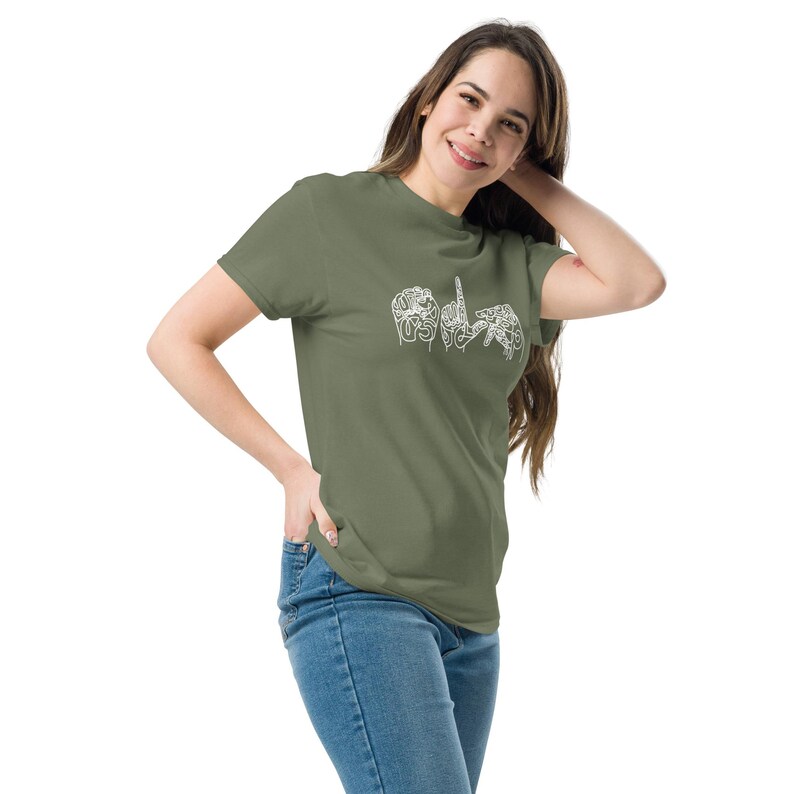 SLP in ASL T-shirt: Abstract Hands, Speech Language Pathologist - Etsy