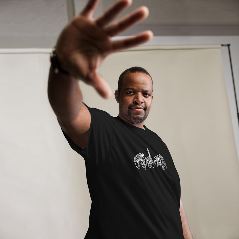 SLP in ASL T-shirt: Abstract Hands, Speech Language Pathologist - Etsy