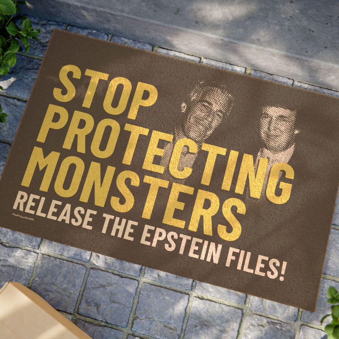 Stop Protecting Monsters Door Mat - Justice for Survivors, Home ...