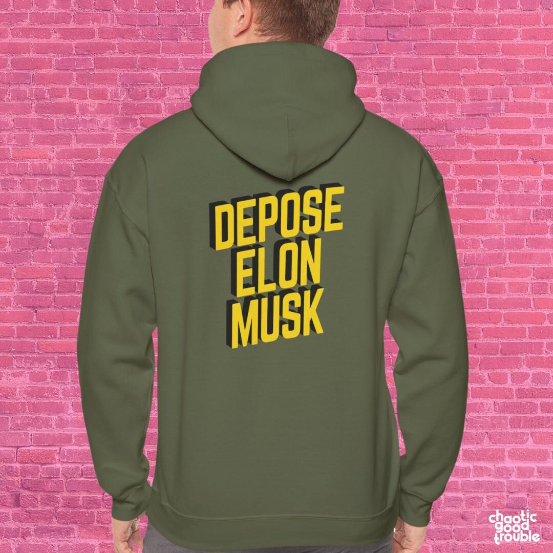 Depose Elon Musk Anticapitalist Hoodie, Leftist Merch, Gifts for ...