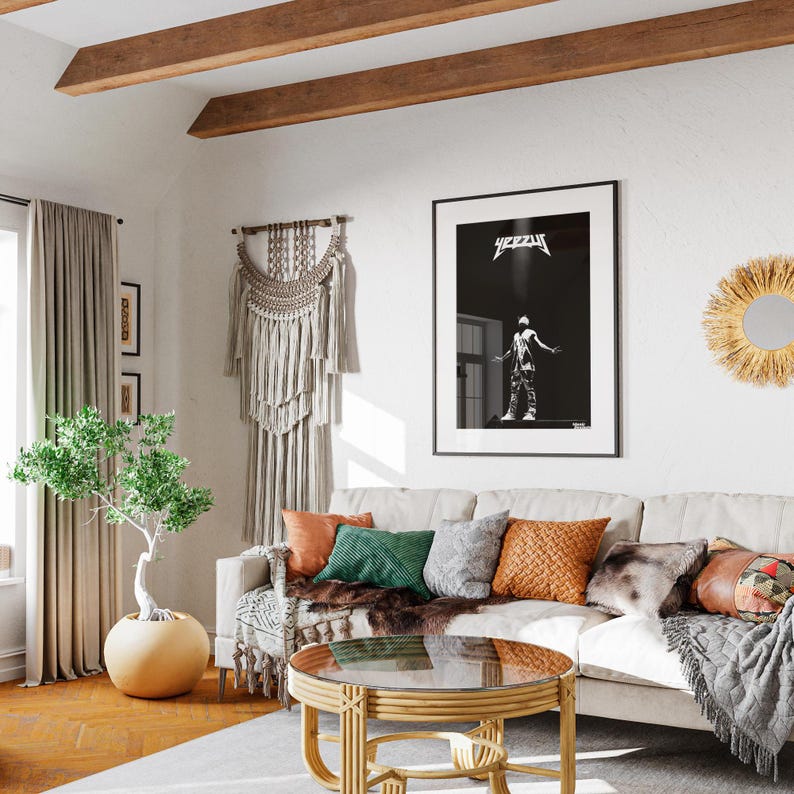 Kanye West Yeezus Poster - Rap Album Cover - Kanye West Concert ...