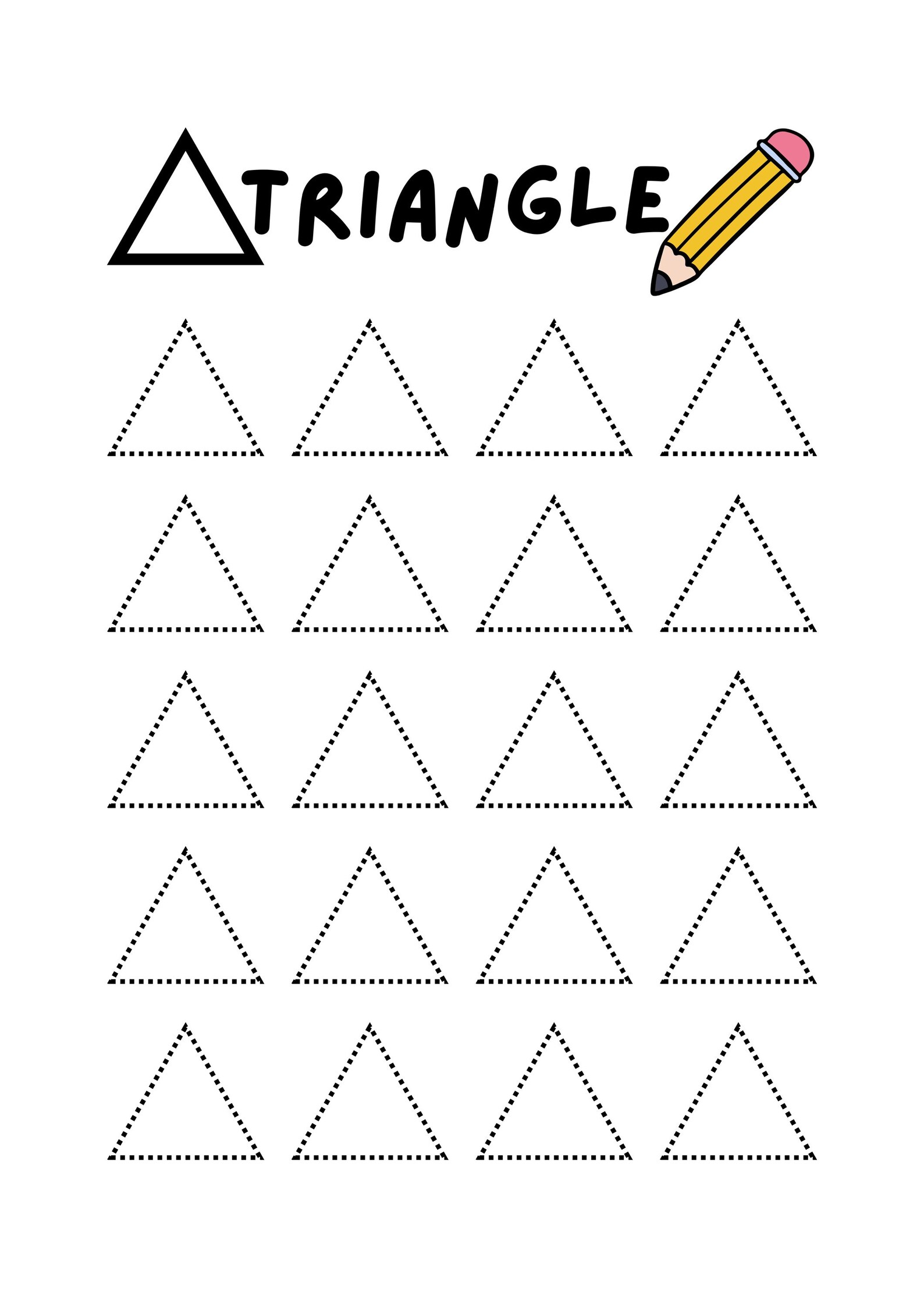 Trace the Shapes 20 Printable Pages of Shape Tracing Activities for ...