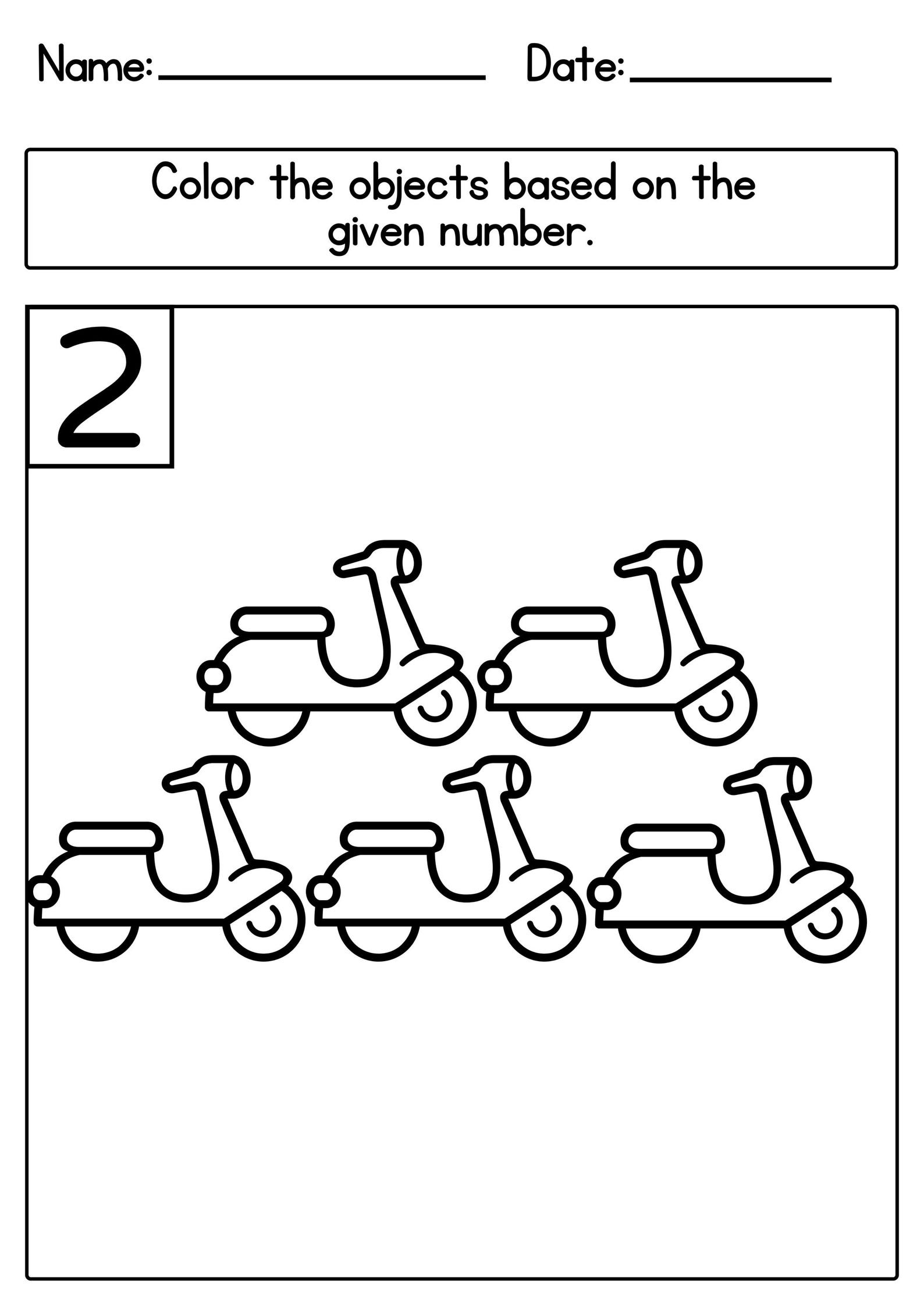 Fun Numbers 1-10 Activity for Kids Counting, Coloring & Learning ...